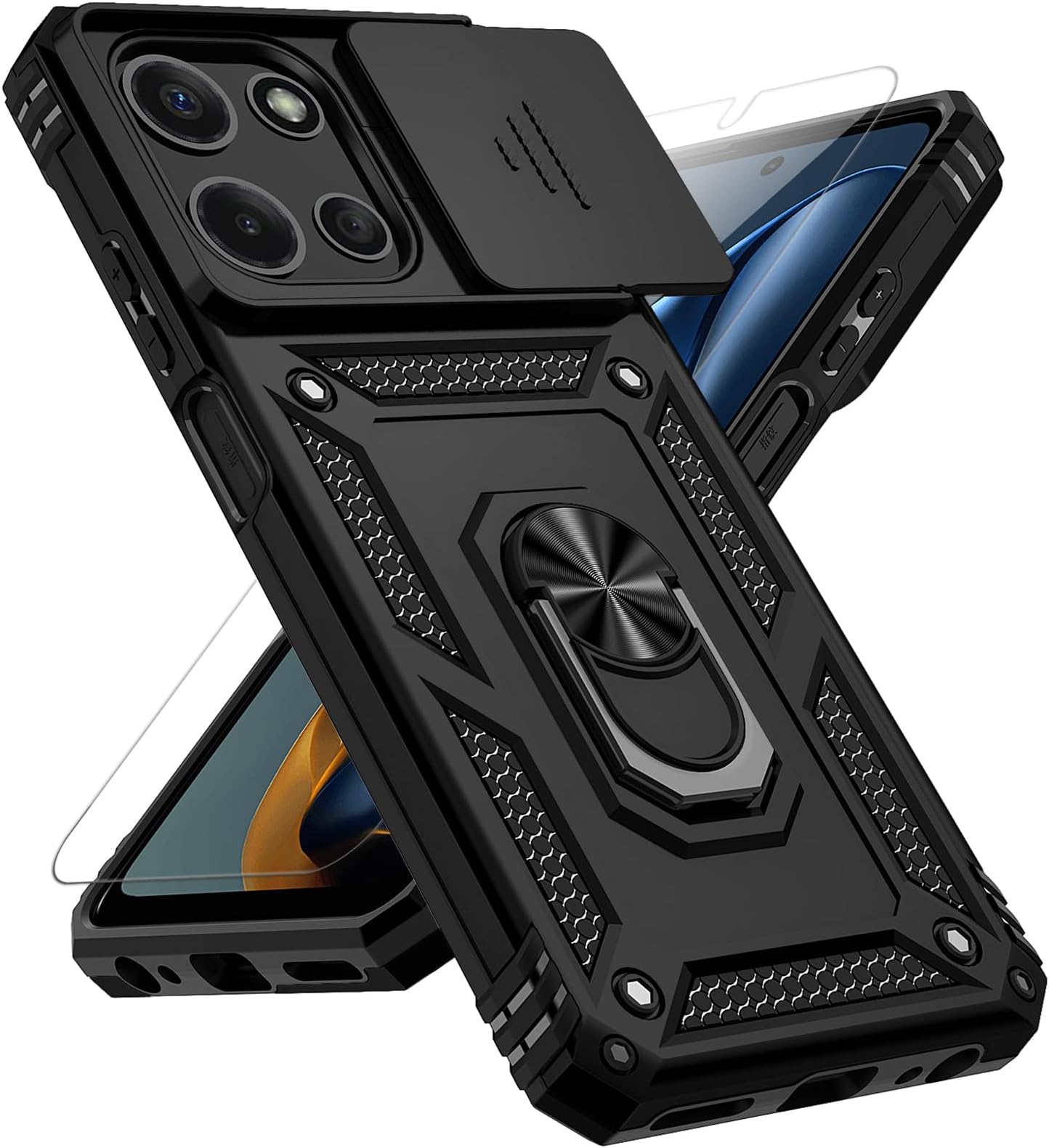 Amazon.com: for Motorola Moto G 2025 Case: Dual Layer Protective Heavy ...