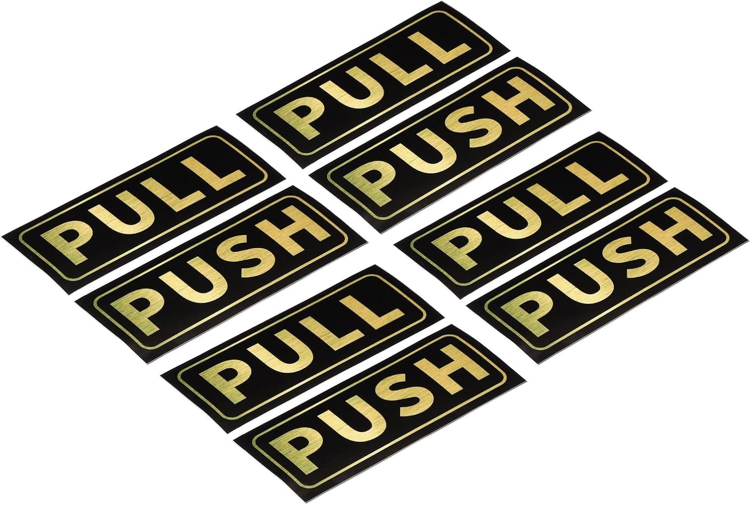 Amazon.com : YOKIVE Push Pull Door Sign, 4 Set 5" x 2" Door Sign Self ...