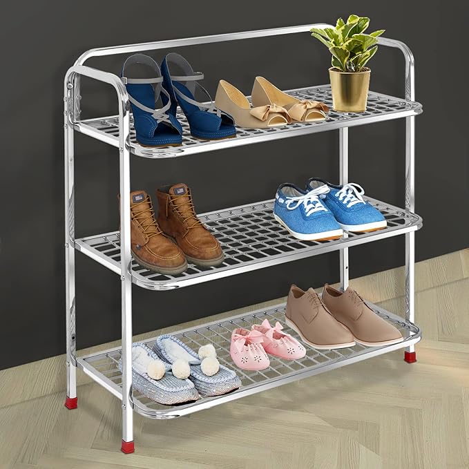 Plantex Shoe Stand for Home|Steel Shoe Rack for Home|Shoe Organiser ...