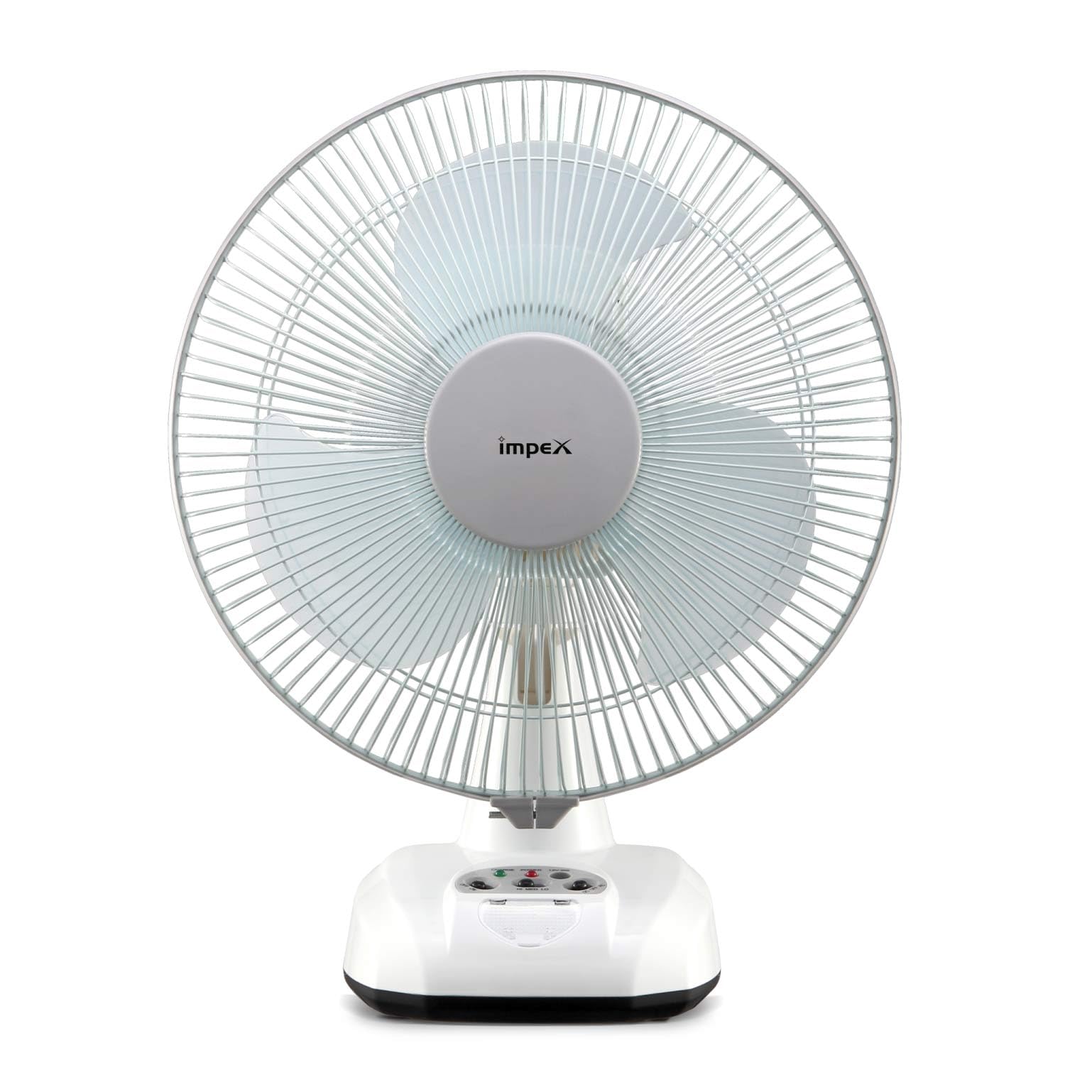 Buy Impex Rechargeable Table Fan with Dual Selection LED Light BREEZE ...