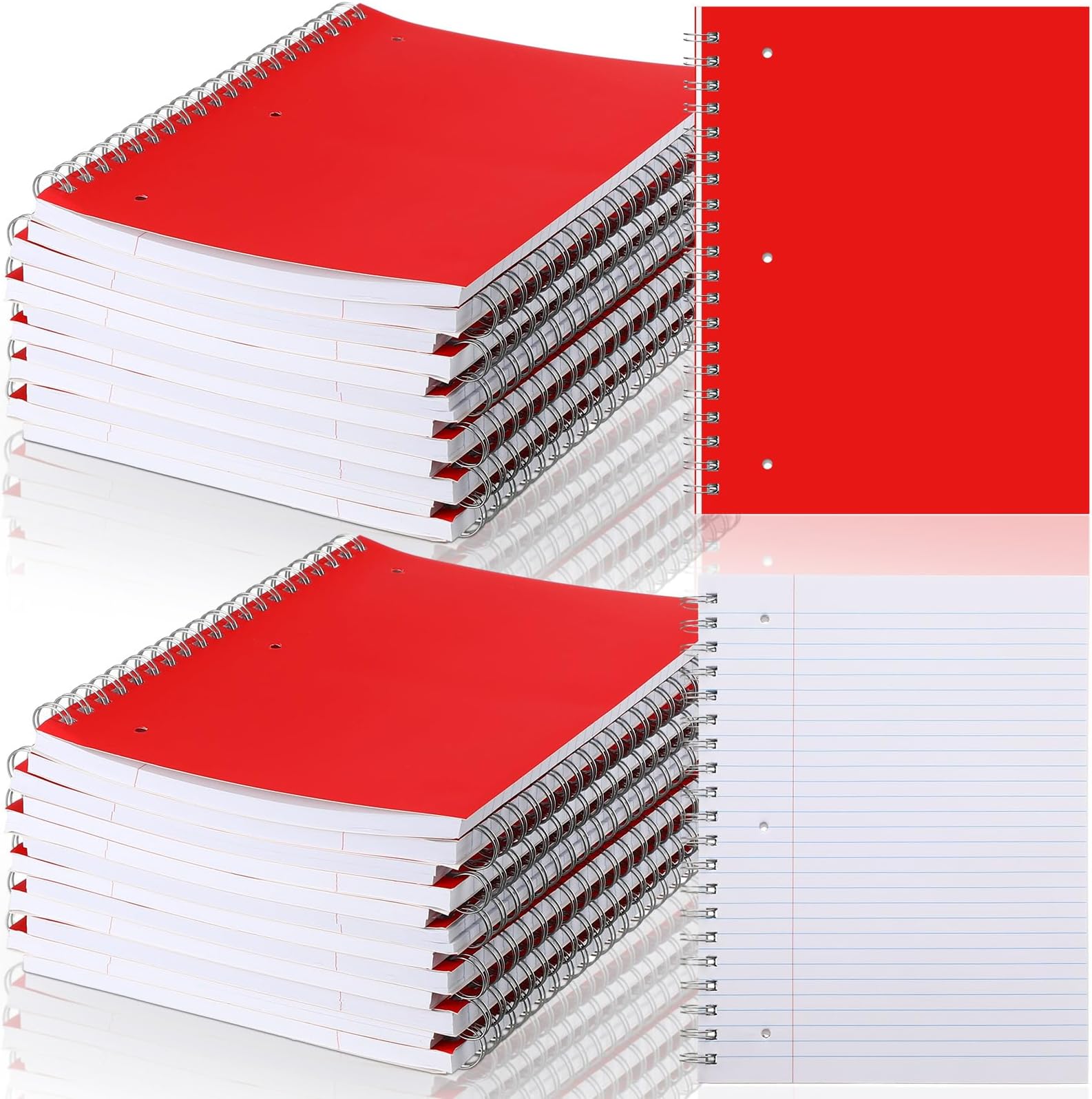 Amazon.com : Cholemy 12 Pcs Spiral Notebook Bulk 8 x 10.5 Inch Office ...