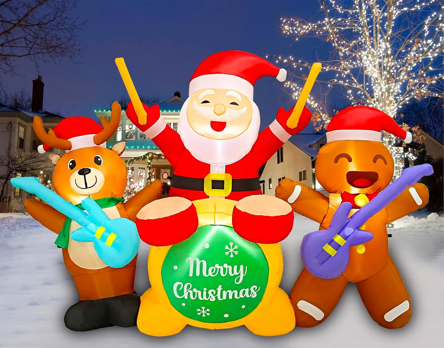 Amazon.com: Christmas Inflatables Outdoor Yard Decorations - 8FT ...