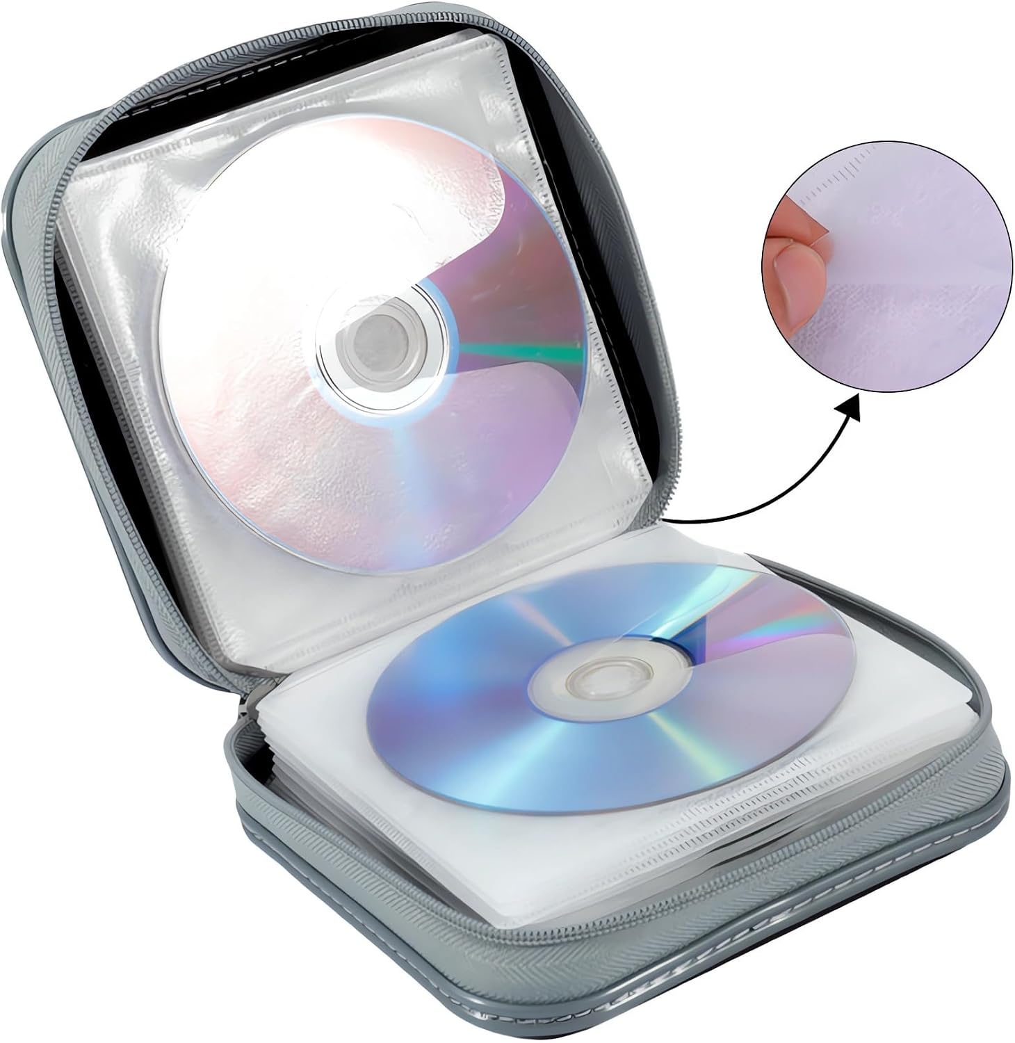 Penxina Estuche para CD, cartera de CD y DVD de capacidad para 40 ...