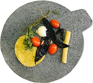 Amazon.com: Volcanic Stone Comal 40 cm Diameter with 1 Handle: Home ...