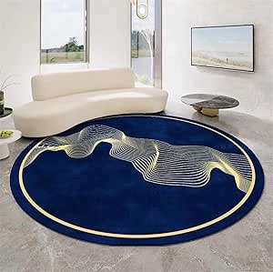 Amazon.com: ADOENMER Round Area Rugs Striped Round Rugs Abstract Art ...