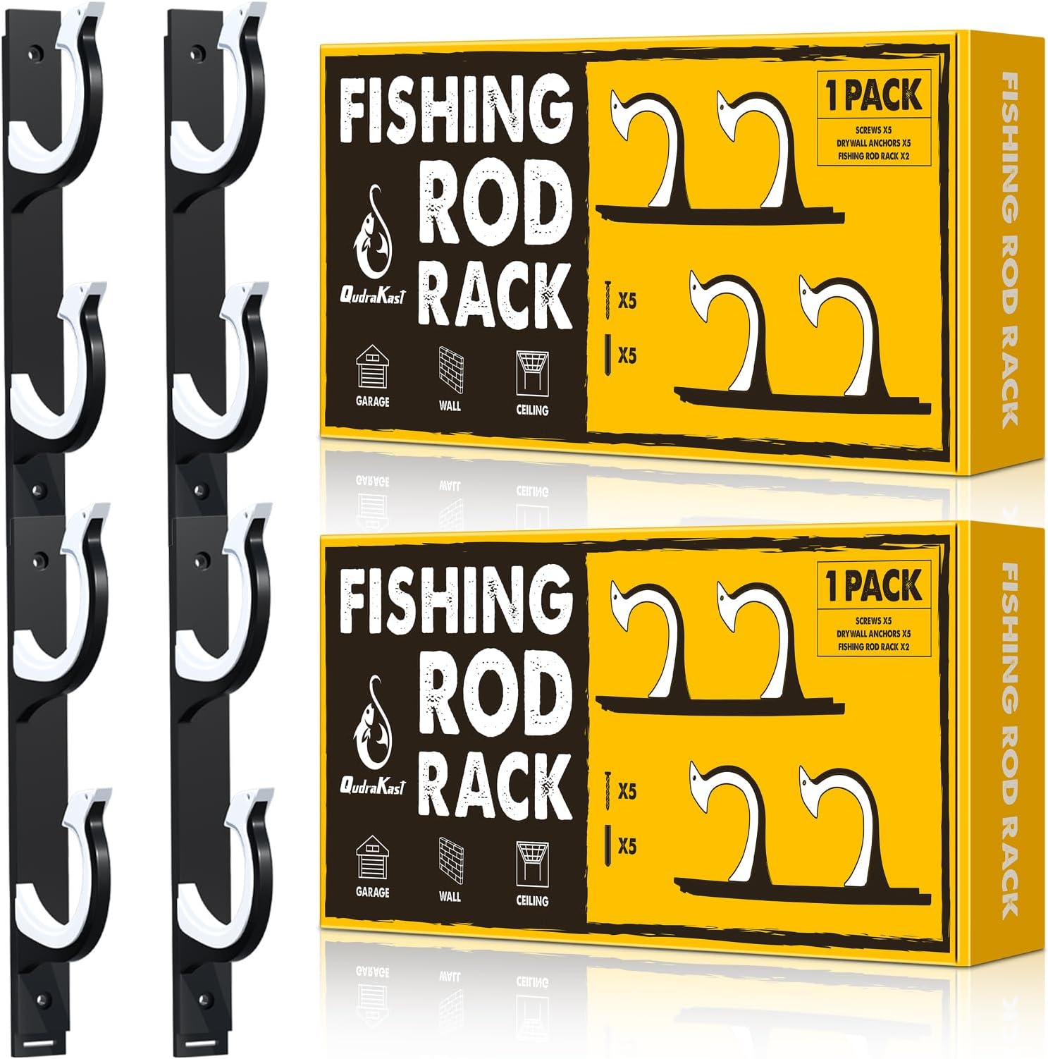 Amazon.com: Horizontal Rod Rack for Fishing Rod Wall Rack Storage-Ultra ...
