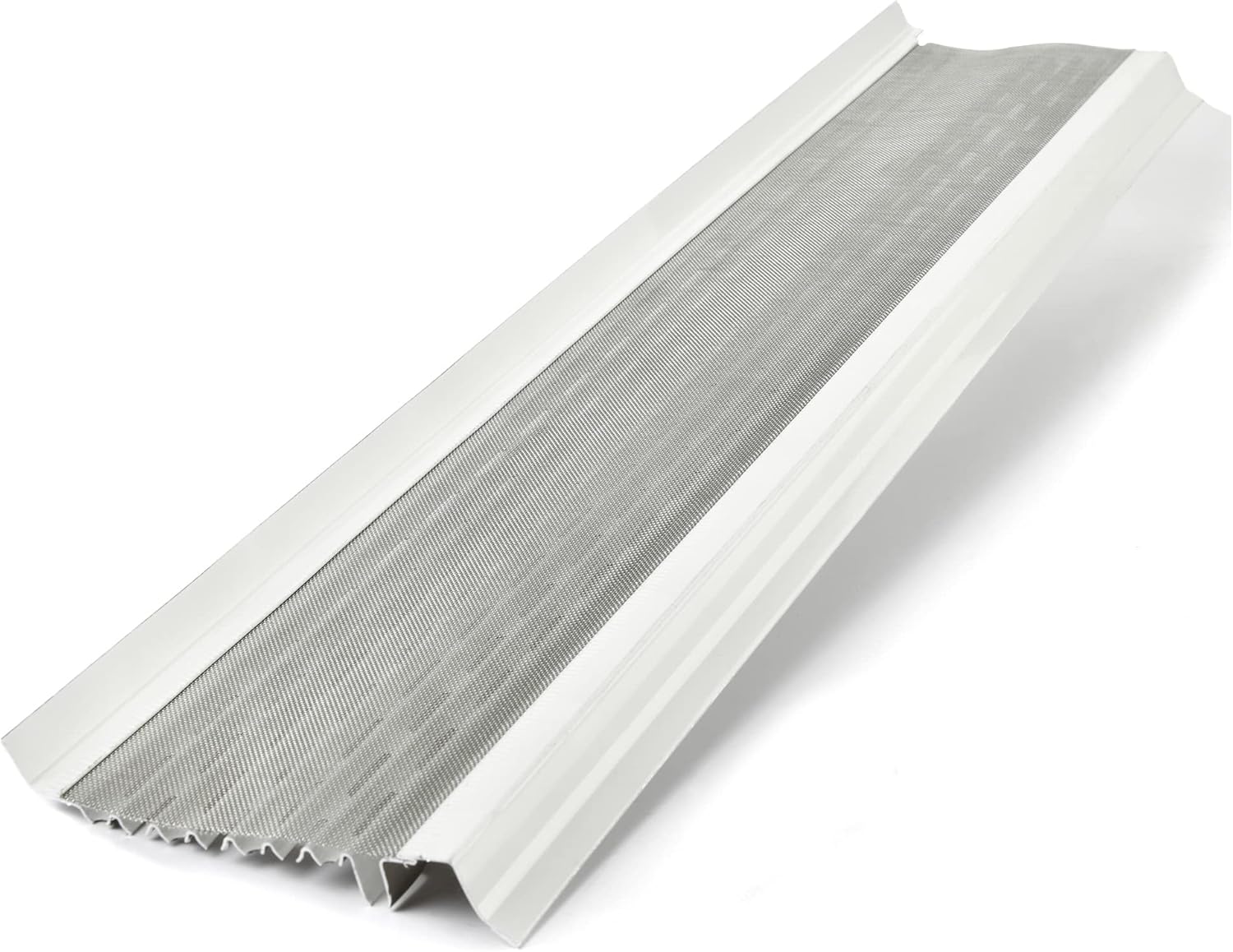 Waterlock Micromesh 6 inch Gutter Guards Leaf Protection, 50 Feet White ...