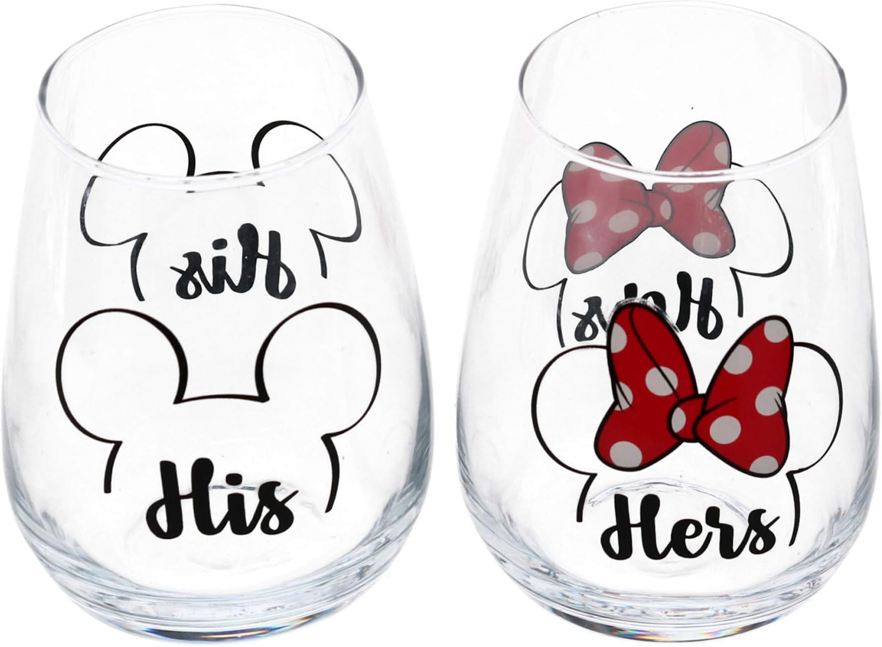 Amazon.com | Exclusive Mickey and Minnie Mouse Kiss Hearts 2-Pack ...