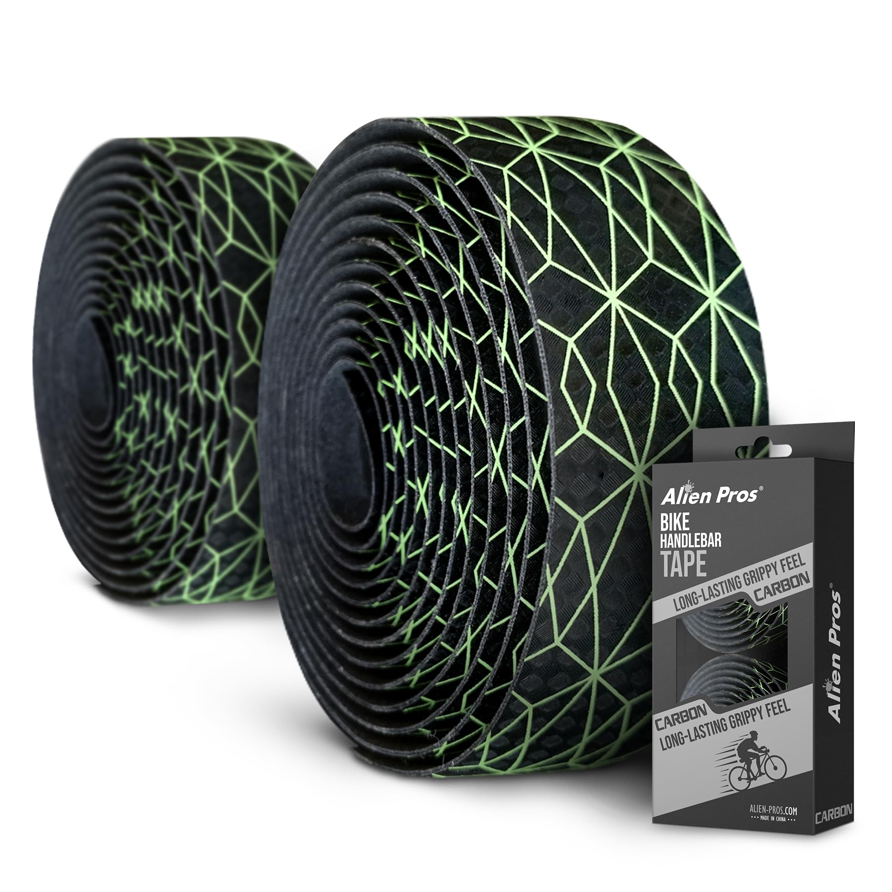 Snapklik.com : ALIEN PROS Bike Handlebar Tape Carbon Fiber (Set Of 2 ...