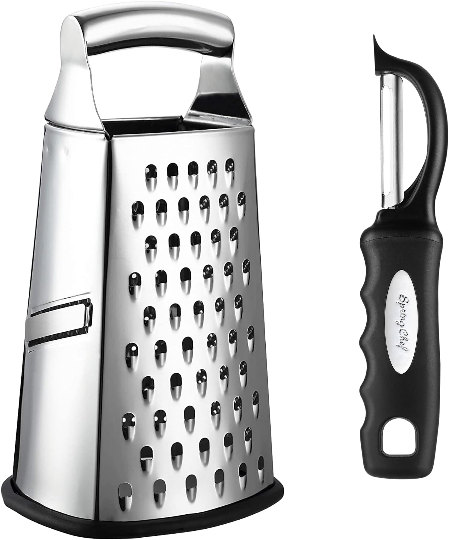 Amazon.com: Spring Chef Professional Box Grater, Large & Premium Swivel ...