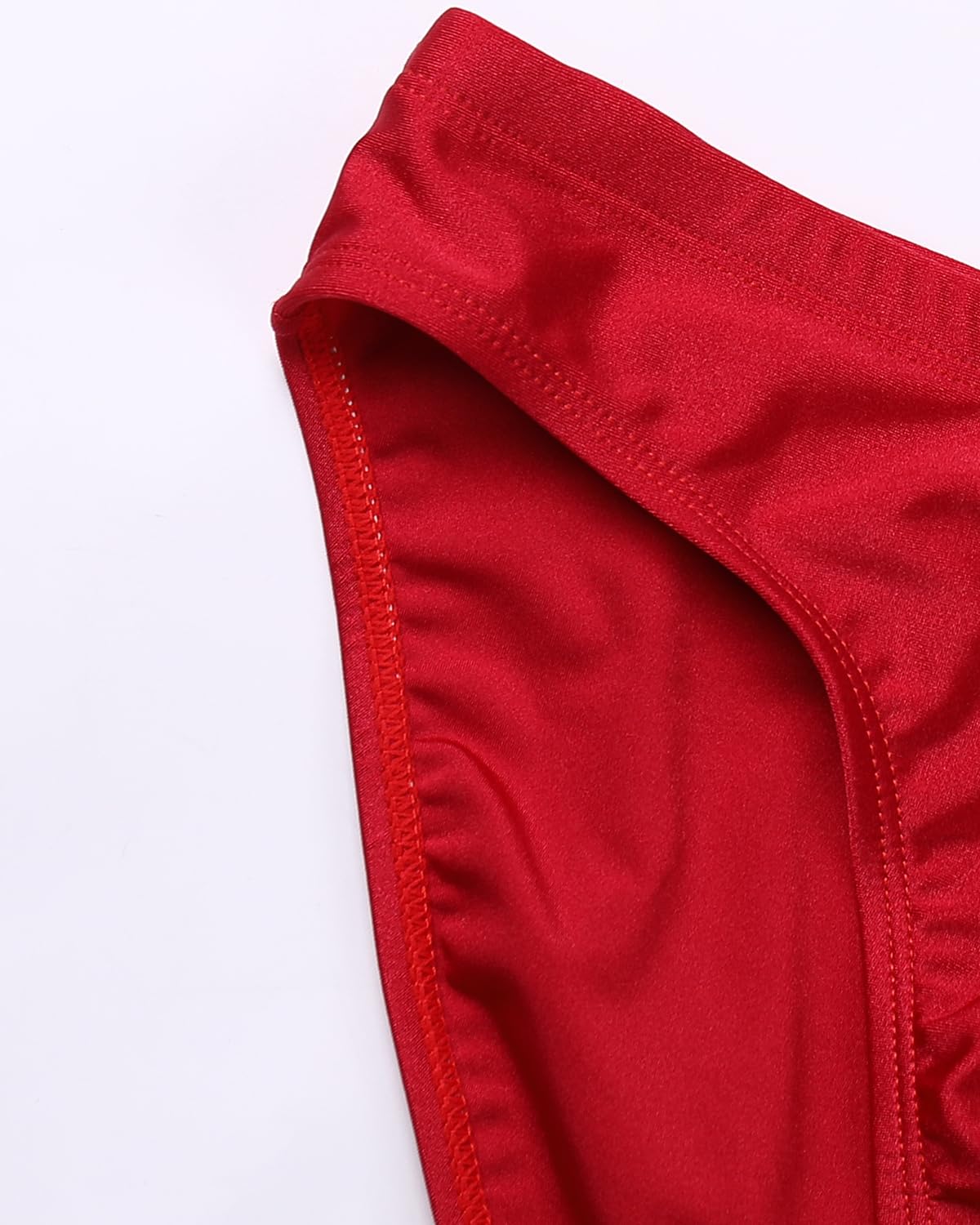 Snapklik.com : YUZHOU Mens Solid Swim Briefs Low Rise Beach Bikini