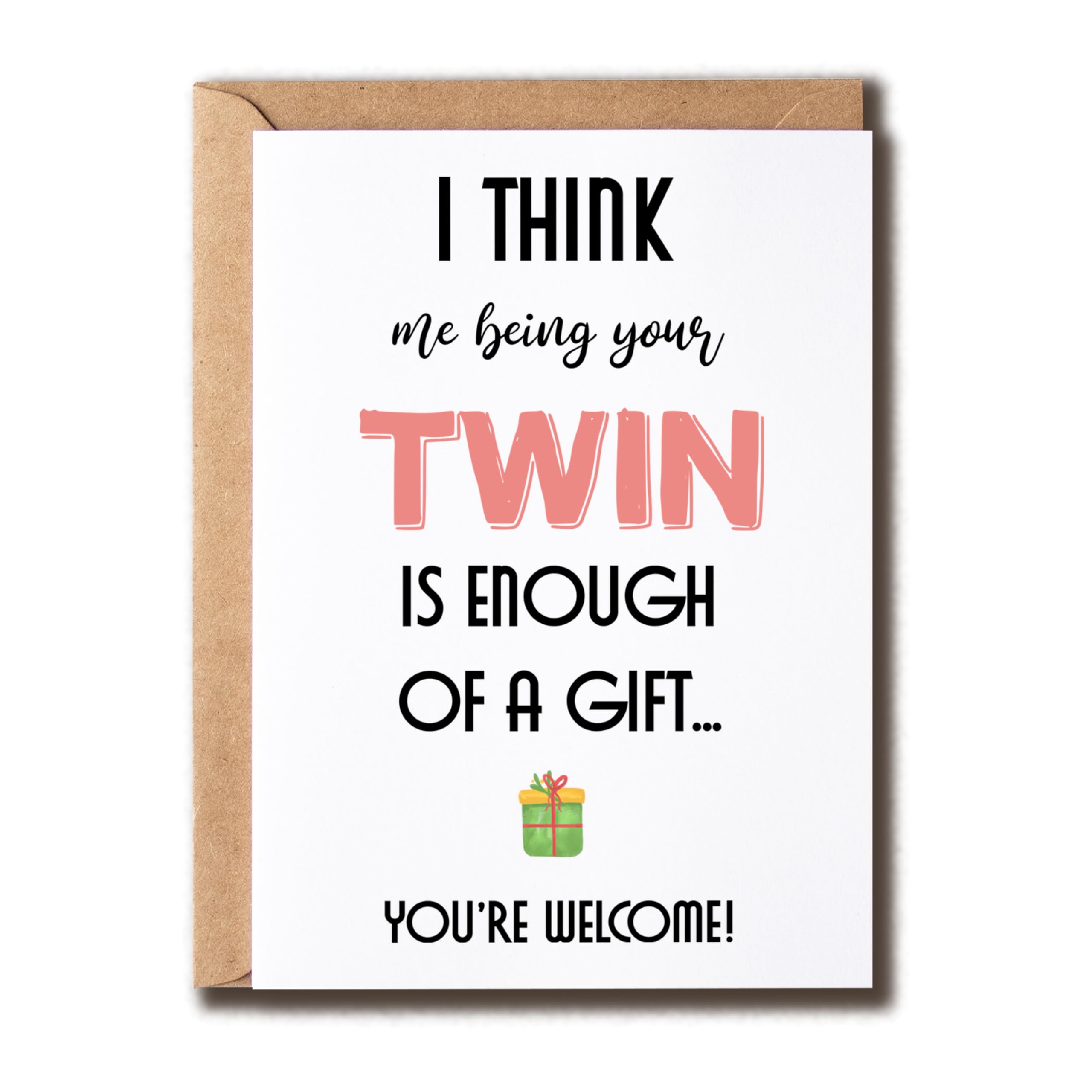 Twin Birthday Memes Birthday Card For Twin Sister, Twin Brother,