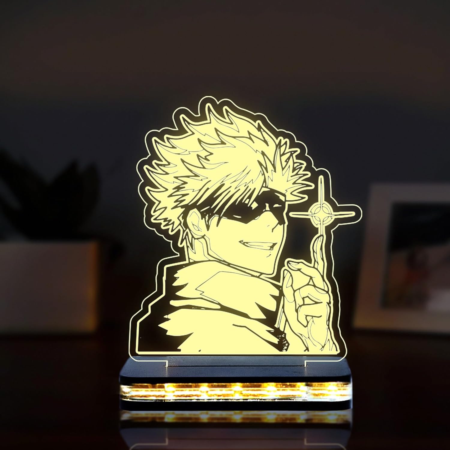 Buy Giftkidukan Anime Saturo-Gojo Table Lamp 3D Illusion Night Lamp ...
