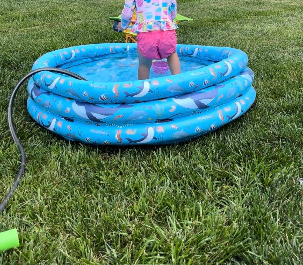 Amazon.com: Kiddie Pool for Toddlers, Kids, Babies, Round Inflatable ...