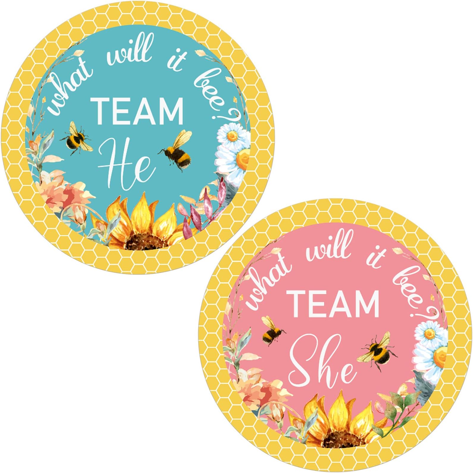 Amazon.com: Baby Bee Sign - What Will Baby Bee? Decal for Gender Reveal ...