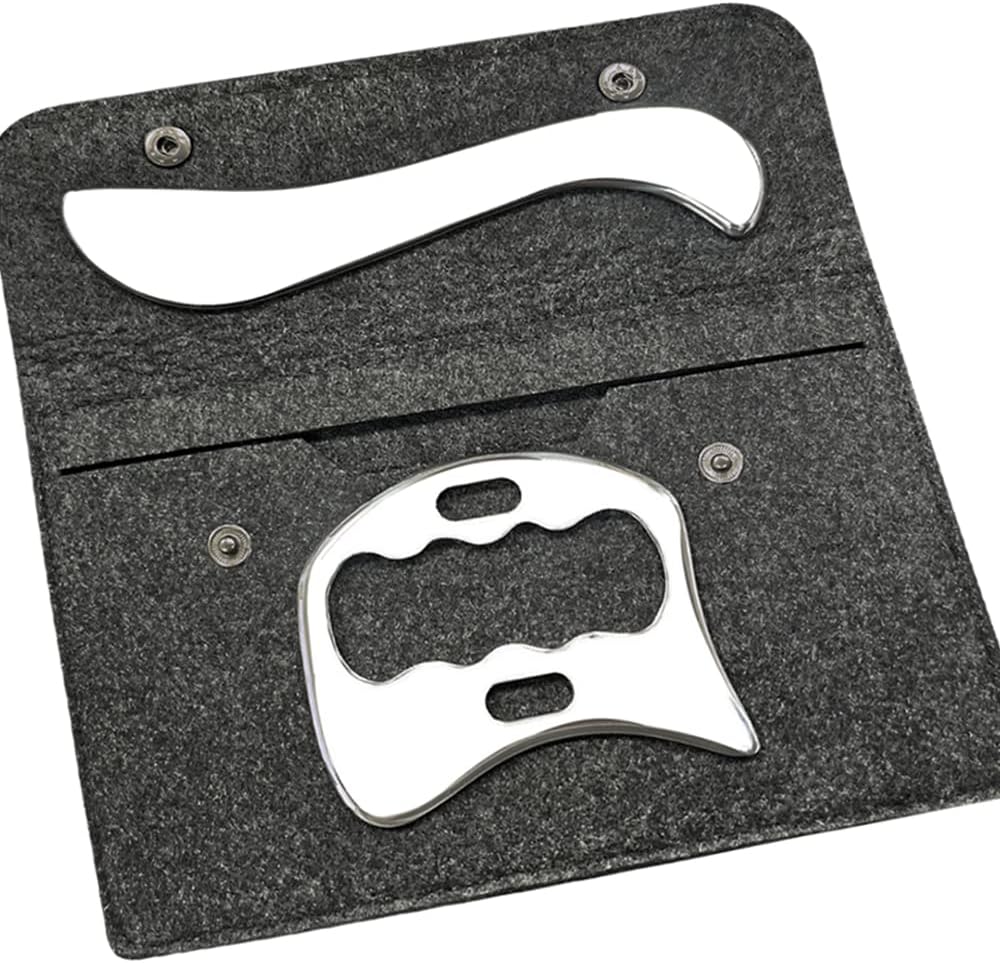 Amazon.com: Stainless Steel Scraping Gua Sha Tools Massage Tool, Muscle ...