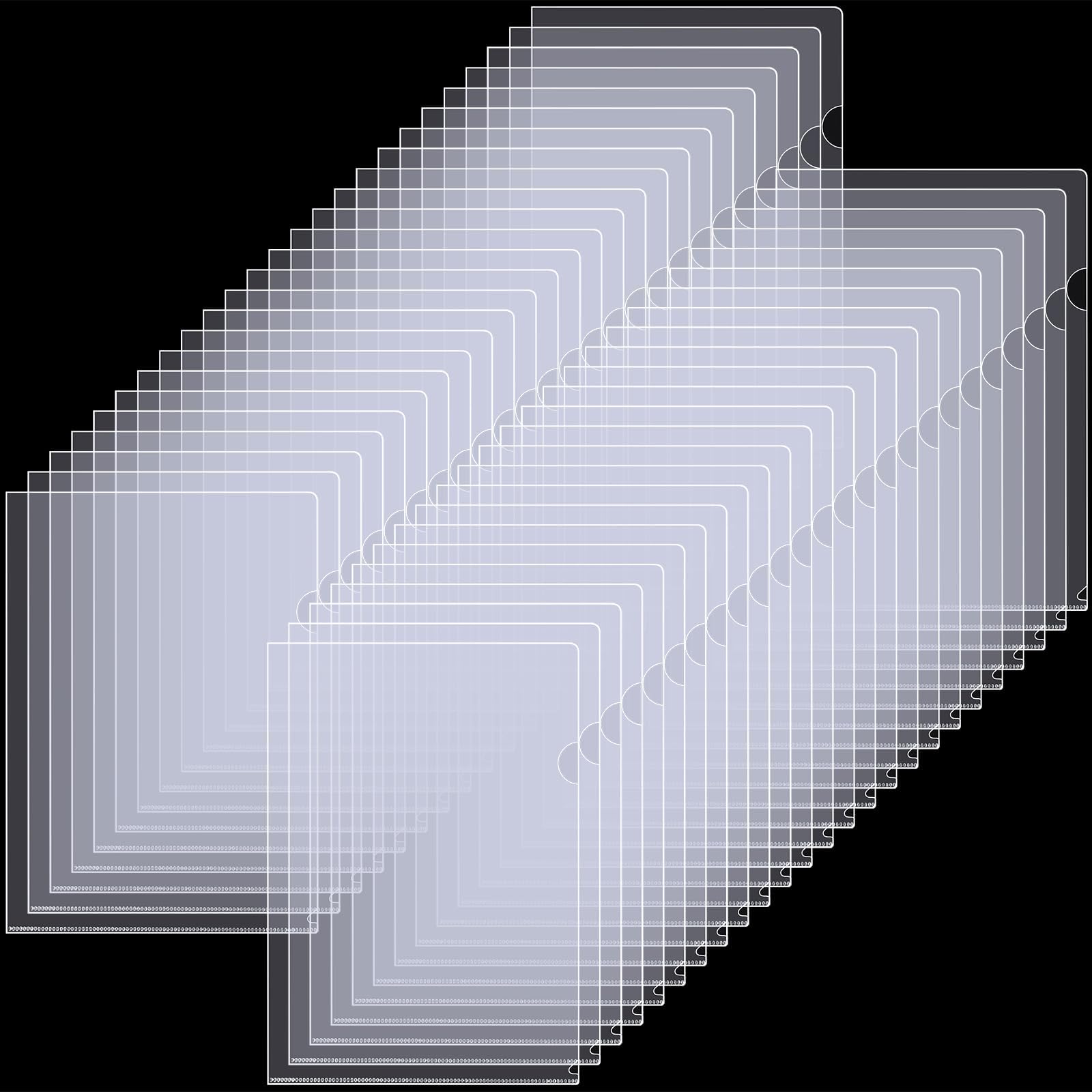 Amazon.com : 100 Pcs A4 Clear Document Folder, Waterproof Case ...