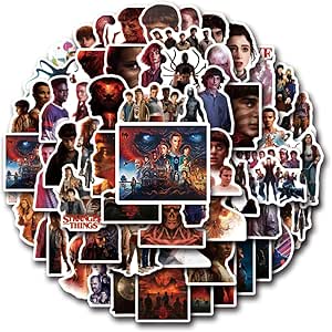 Amazon.com: 60pcs Movie Stranger Things 5 Stickers for Girl Waterproof Decal for Water Bottle ...