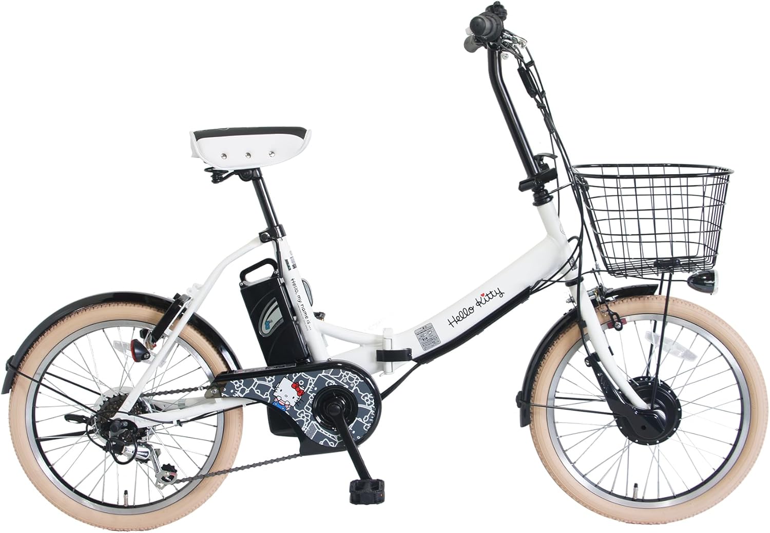 Amazon | 【限定】ハローキティーコラボモデル20型折り畳み外装6段変速 【簡易組立必要品】(TDN-206LD-HK) ＊販売証明書付き | PELTECH | 折りたたみ自転車