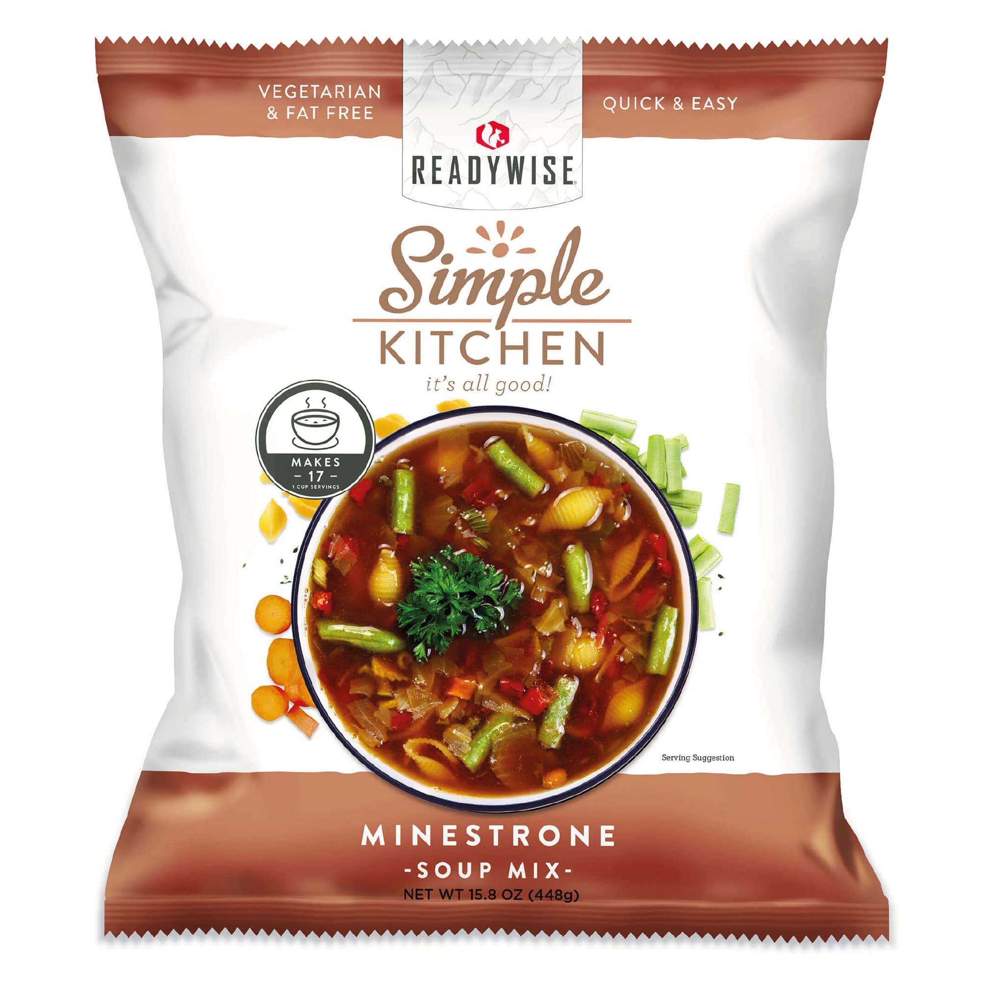 Amazon.com: READYWISE - Simple Kitchen, Minestrone Soup Mix, 17 ...