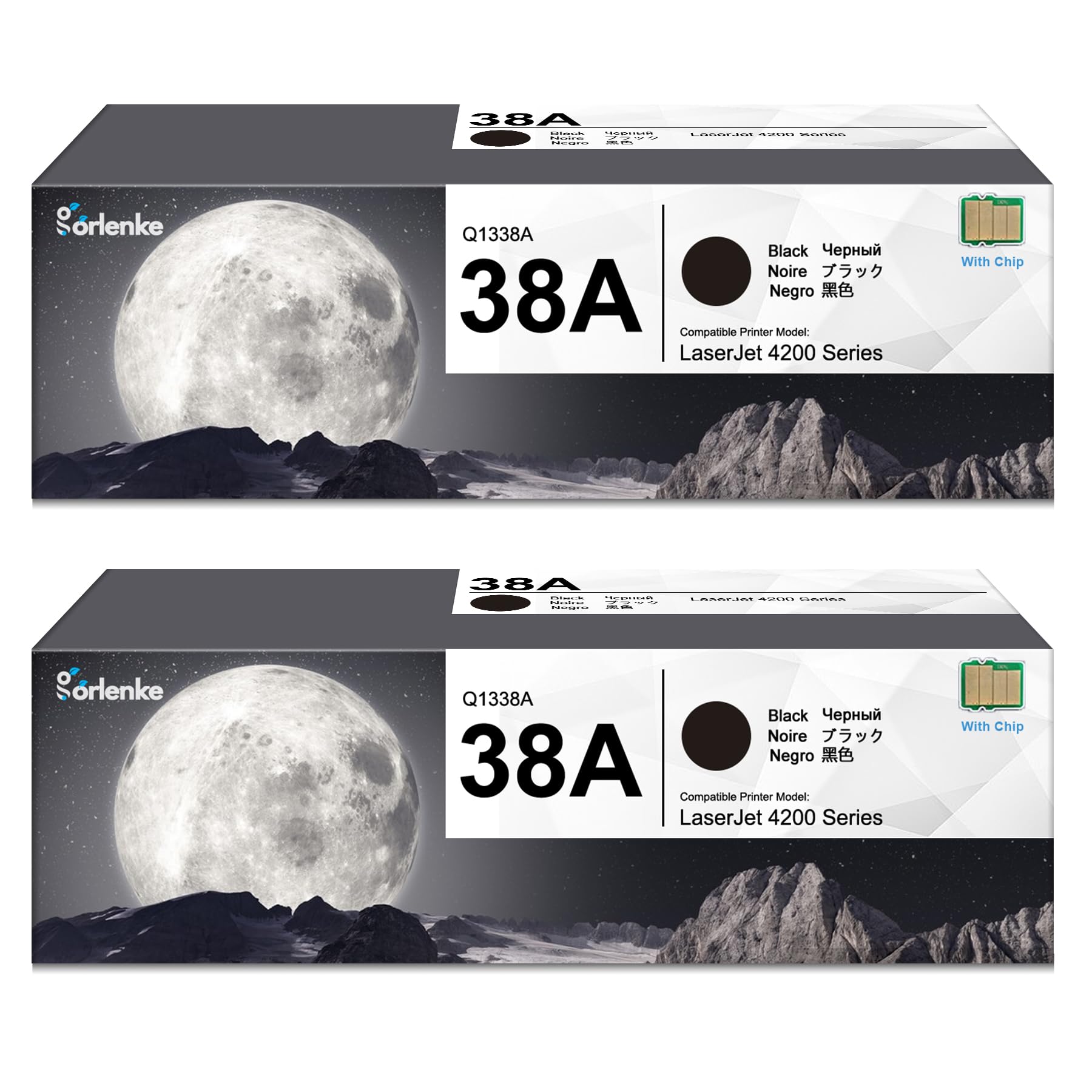Amazon.com: 38A Black Toner Cartridge Q1338A High Yield with Chip ...