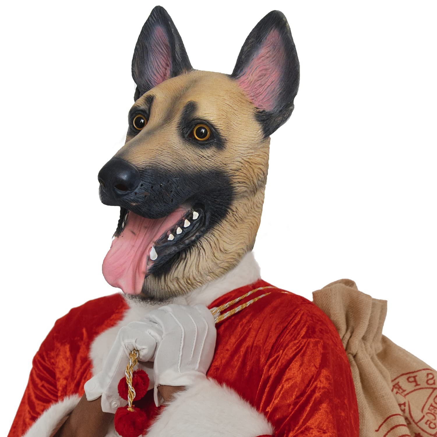 Amazon.com: Lubber German Shepherd Dog Animal Mask for Halloween ...