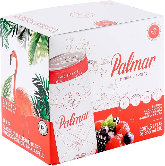 PALMAR SPRITZ - Hard Seltzer Bebida Baja En Calorías - Agua mineral ...