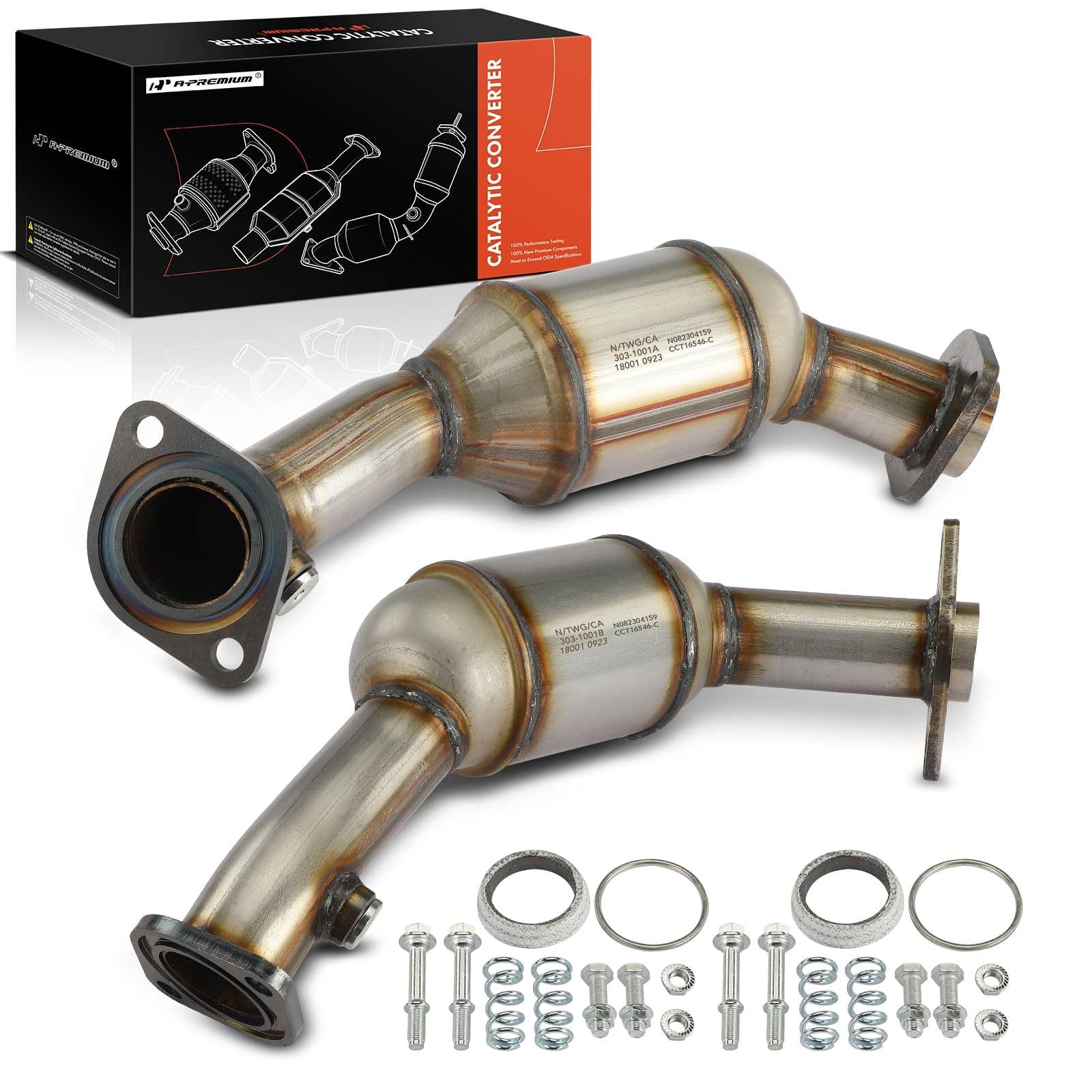 Amazon.com: A-Premium Left and Right 2-PC Catalytic Converter Kit ...