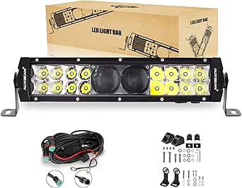 Auxbeam 5D-PRO Barre lumineuse LED 30,5 cm 100 W Combo spot et ...