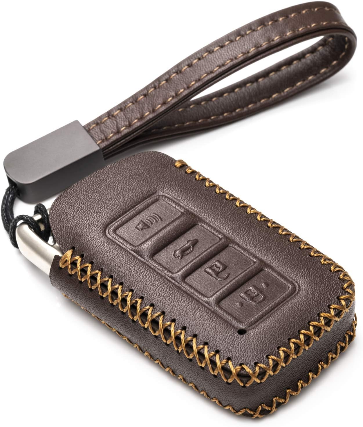 Amazon.com: Vitodeco Genuine Leather Smart Key Fob Case Cover Protector ...