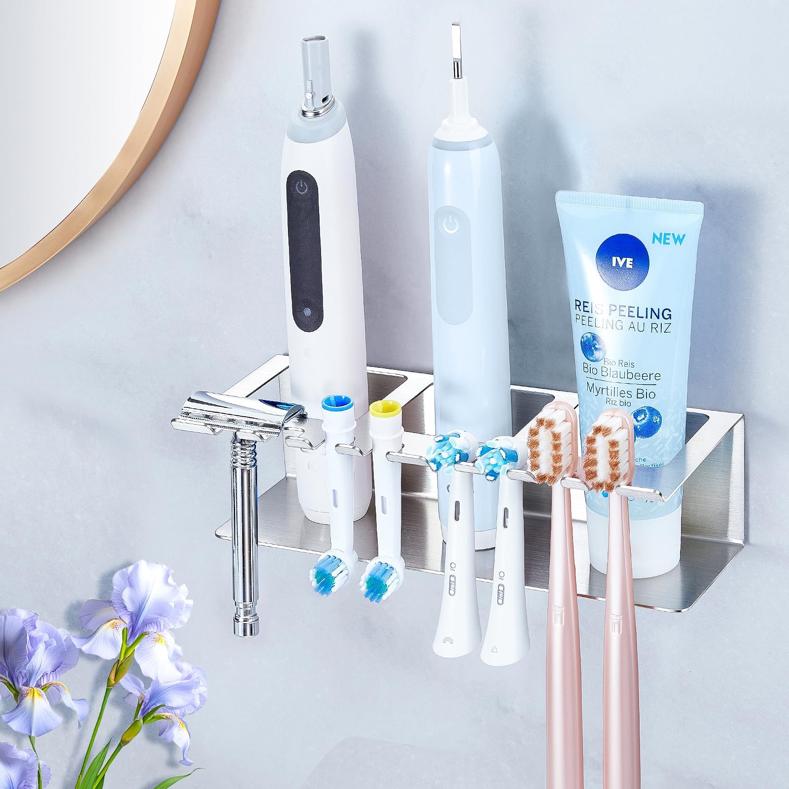 YYBO Toothbrush Holder Wall Mounted, Electric Toothbrush Holder for ...