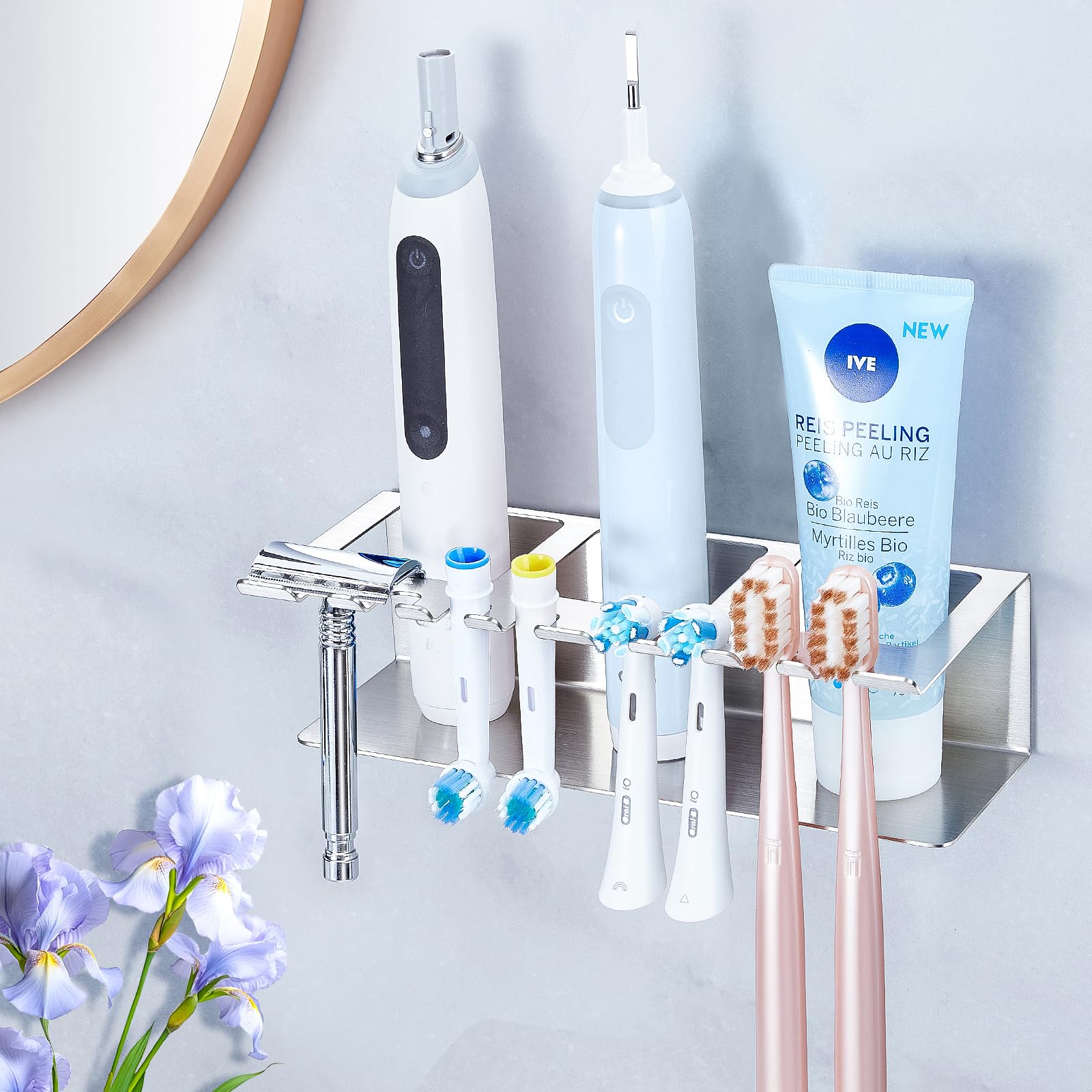 YAYINLI Electric Toothbrush Head Holder Wall Mounted, Bathroom ...