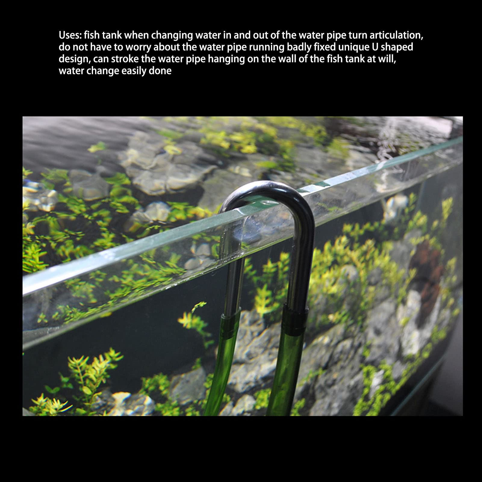 Snapklik.com : Zerodis Aquarium Pumps Pipe, Stainless Steel U Shape ...