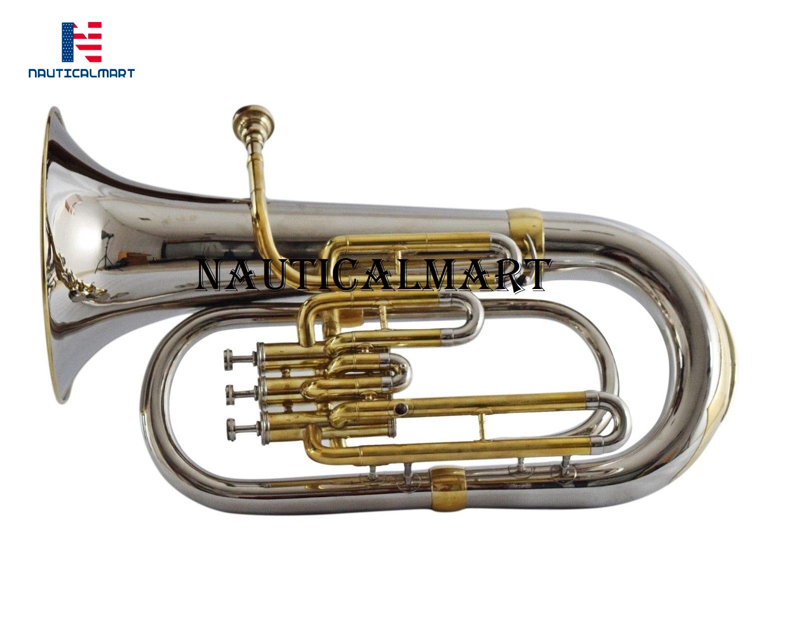 3 valves médiévales Epic Bb Euphonium nickel