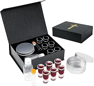 Amazon.com | SiliFine Portable Communion Kits for Churches, Travel and ...