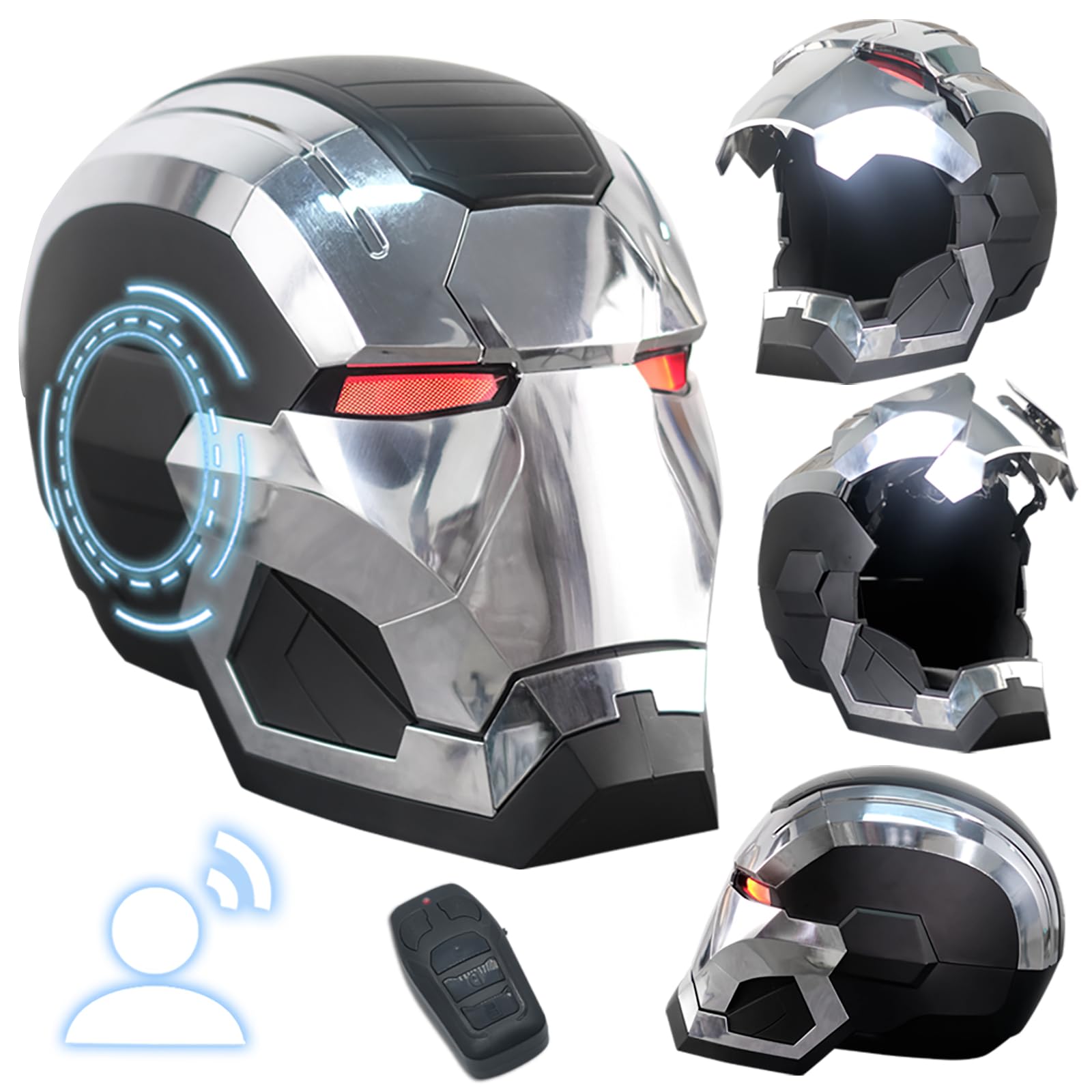 War Machine Motorcycle Helmet Cosplay STL Files Iron Man Punisher