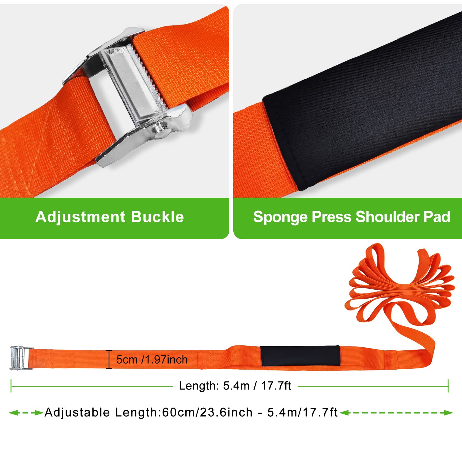 Snapklik.com : Appliances Lifting And Moving Straps For One PersonHeavy ...