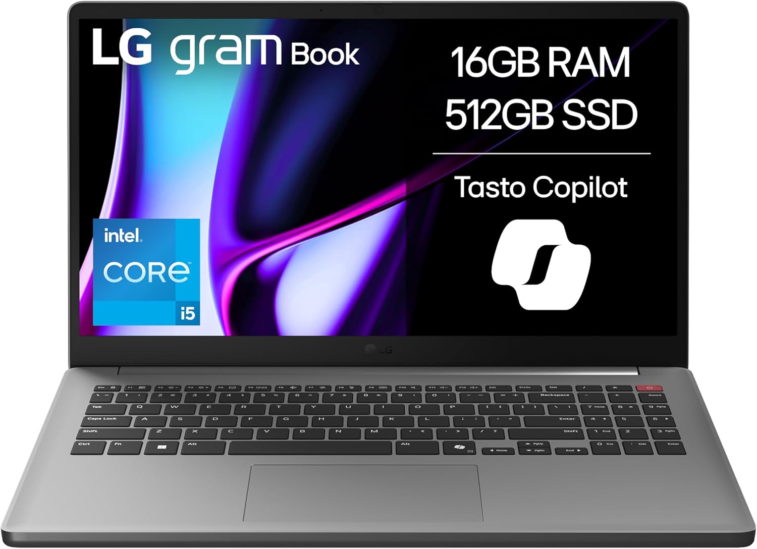 LG Gram Book 15U50T Notebook 15.6", Intel Core I5-1334U, 16GB RAM, 512GB SSD, IPS, Full HD ...