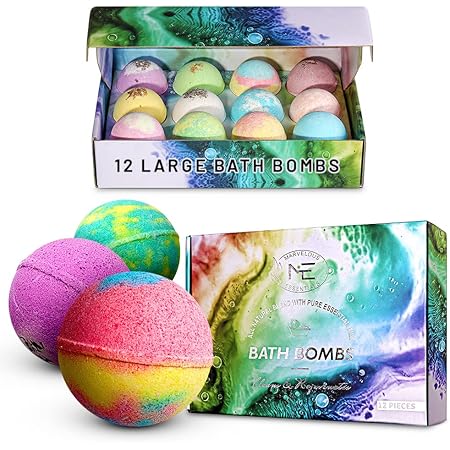 Amazon.com: Aofmee Bath Bombs, 7 Bath Bombs for Women, Handmade ...