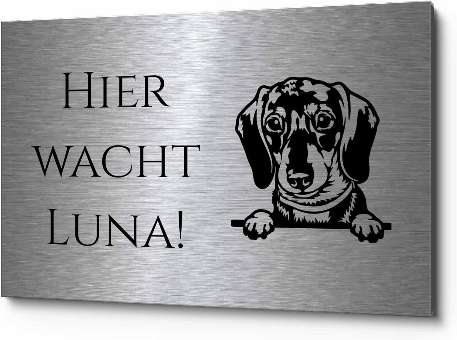 Vorsicht Hund Schild mit eigener Gravur - Warnung vor dem Hund Schilder ...