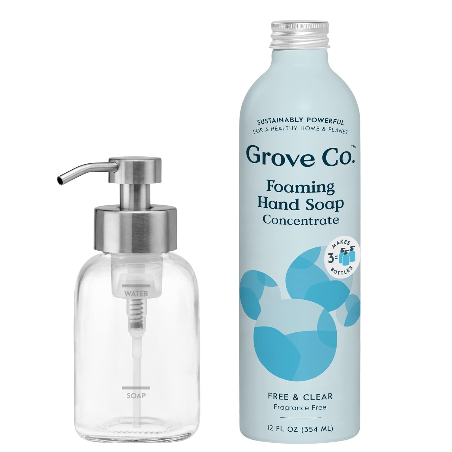 Amazon.com : Grove Co. Foaming Hand Soap Concentrate (12 Fl Oz ...