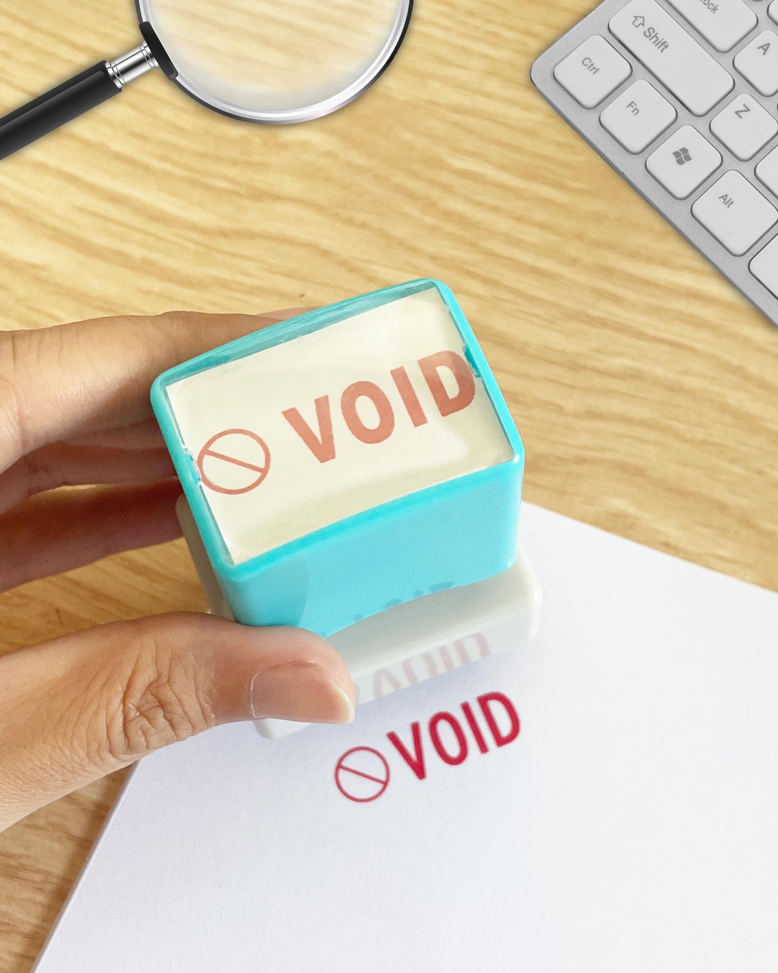 Snapklik.com : Void StampsSelf-Inking Rubber Office Stamp Red Ink ...
