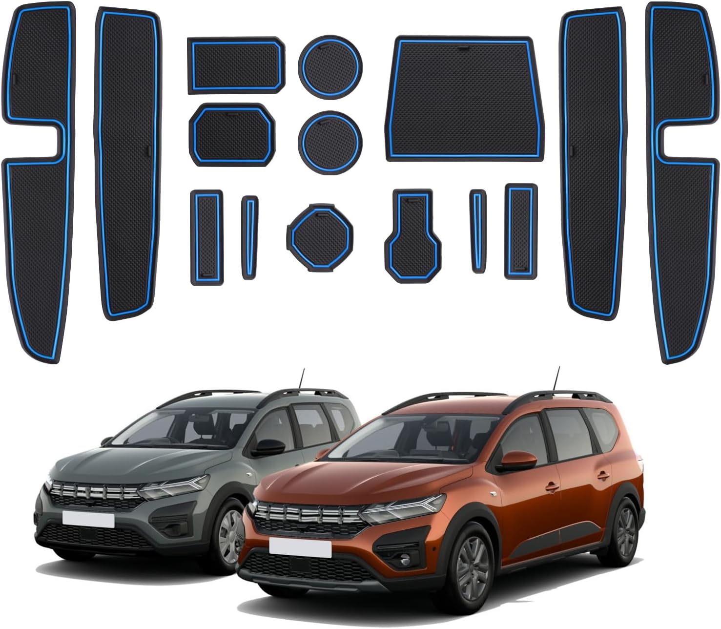 ECOZEN For Dacia Jogger Estate 2022-2024 Non-Slip Mat, Rubber Mat, Door ...