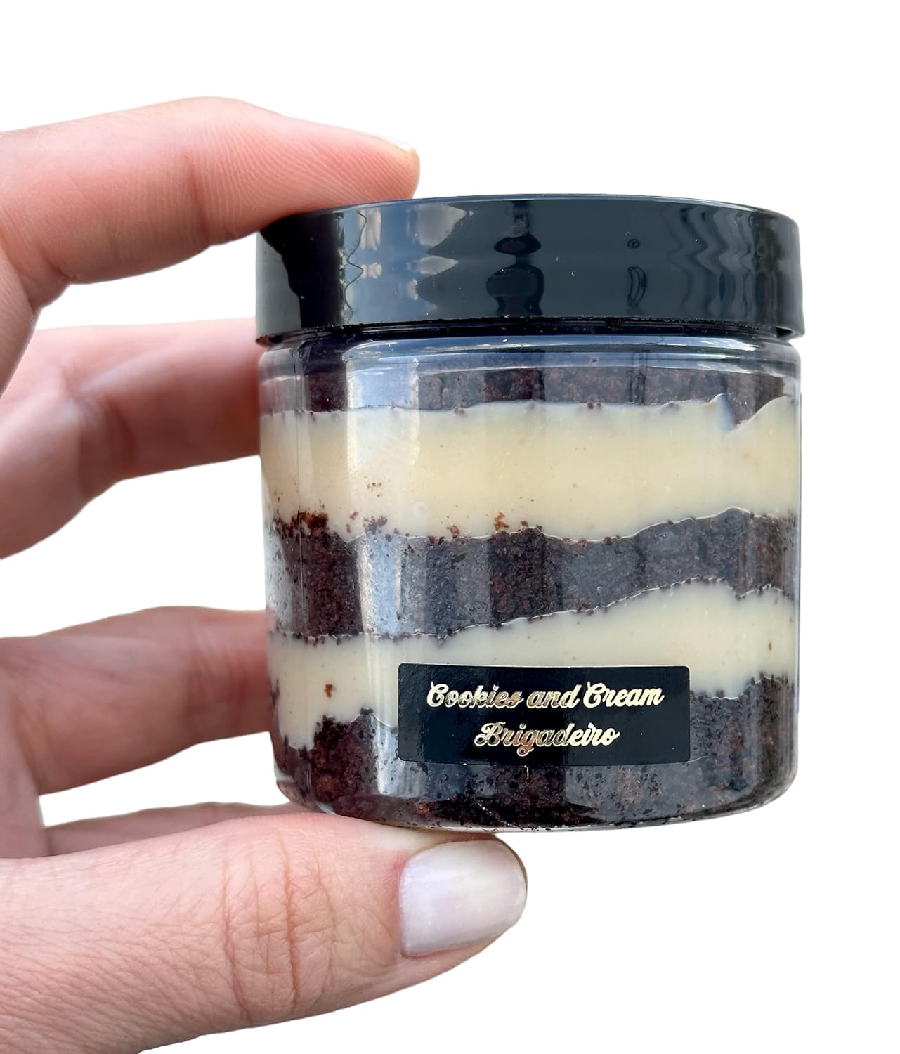 Amazon.com: Gourmet Cake in a Jar - Cookies and Cream Cake in Jar with ...