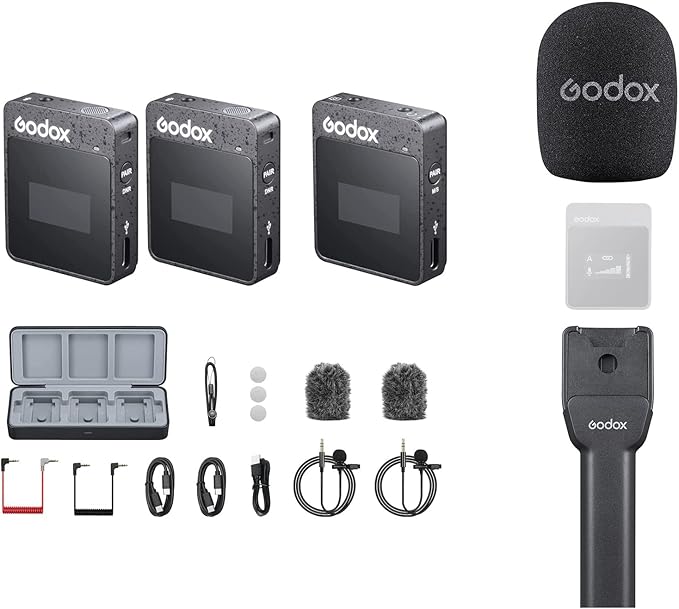Amazon.com: GODOX MoveLink II M2 Wireless Microphone System Handheld ...