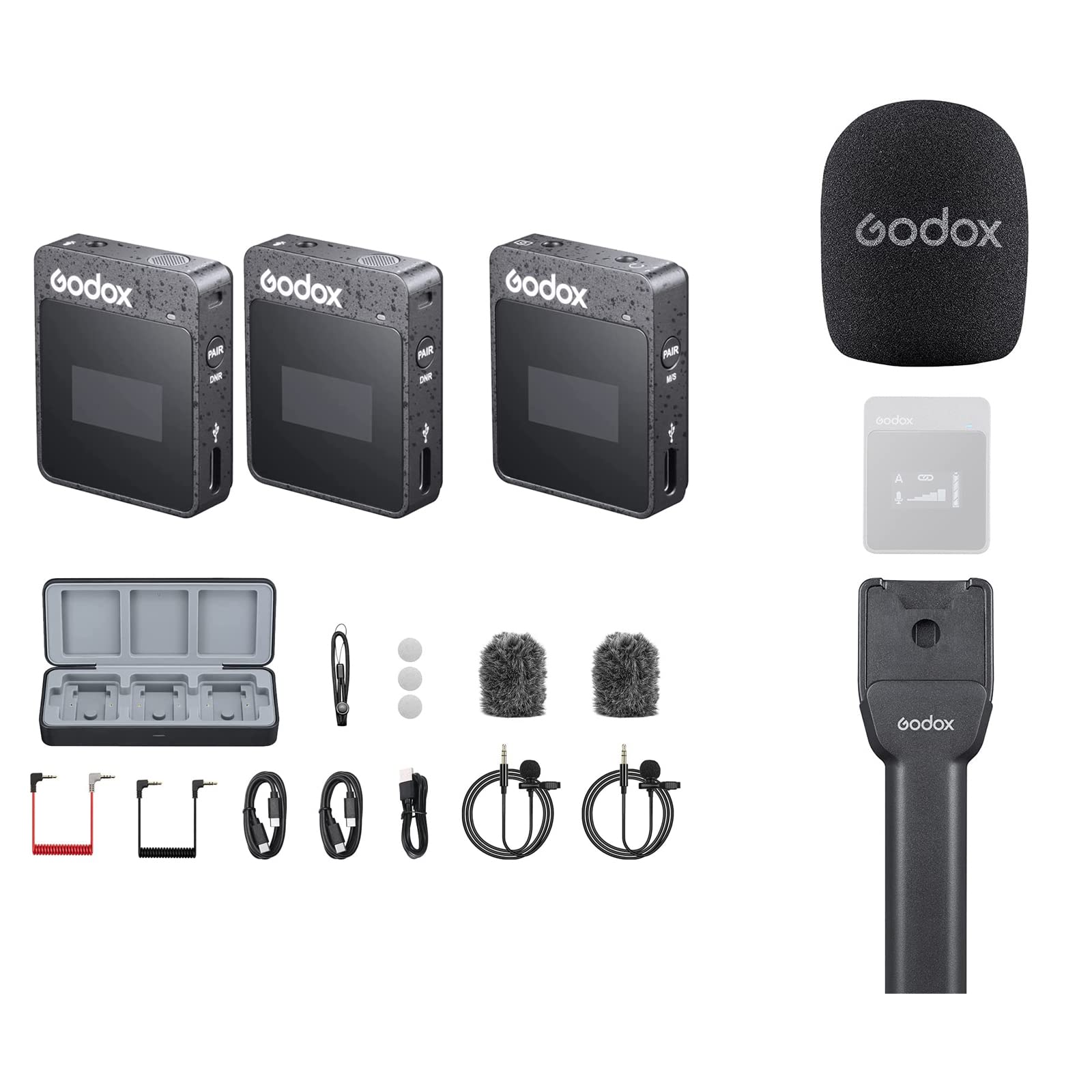Amazon.com: GODOX MoveLink II M2 Wireless Microphone System Handheld ...