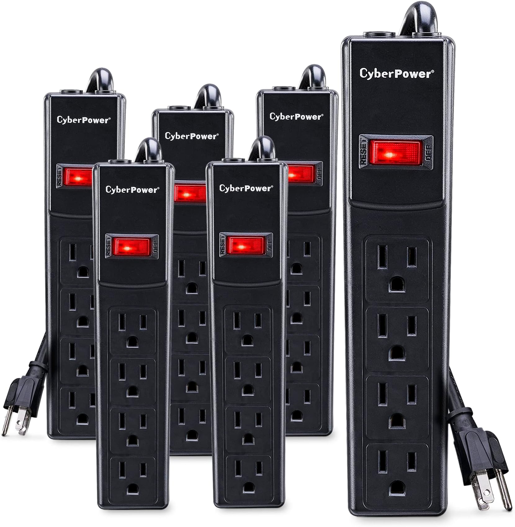 Amazon.com: Monoprice Heavy Duty Metal Surge Protector - 4 Outlet Power ...
