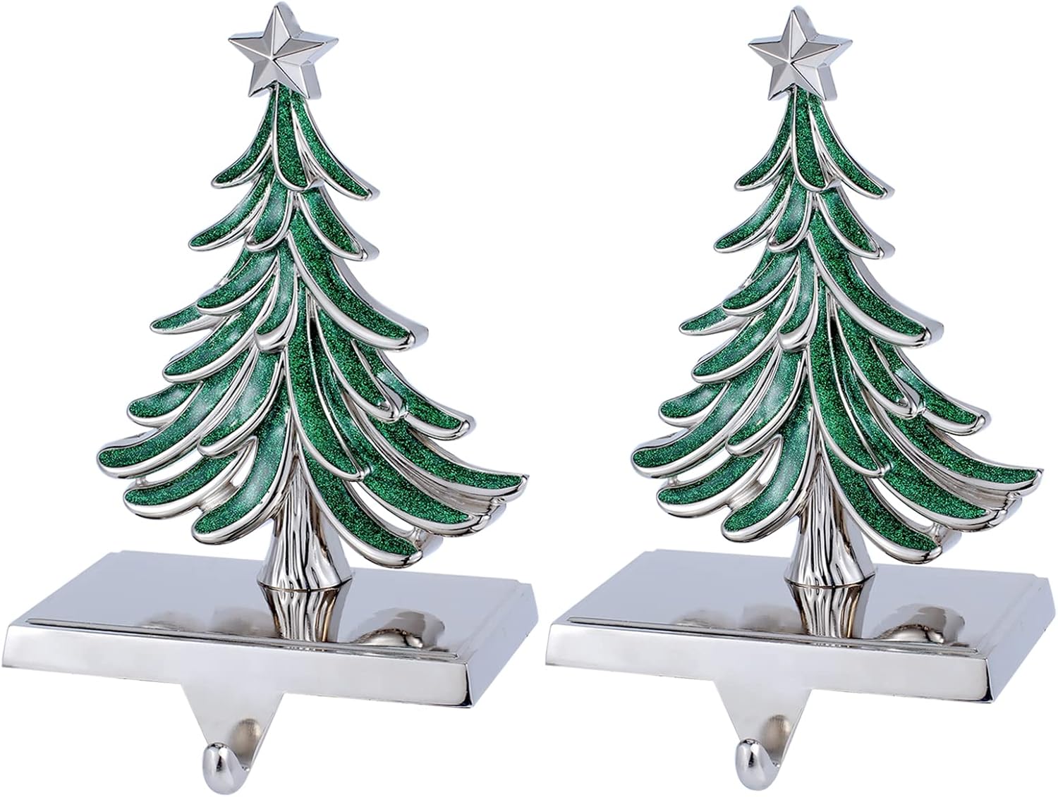 Amazon.com: Christmas Tree Stocking Holders Set of 2- Tree Stocking ...