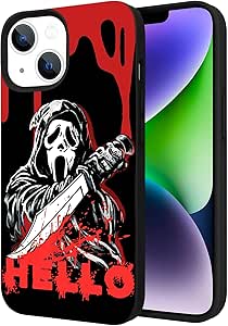 Amazon.com: Cool Skull Scream Phone Case for iPhone 13/14,Horror Movie ...