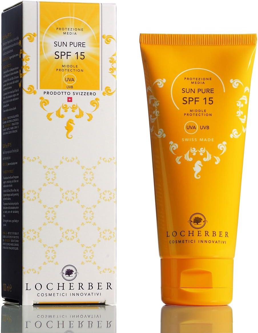 Locherber Sun Pure Solar Cream SPF 15 Mid Protection 100 Mil Tube ...